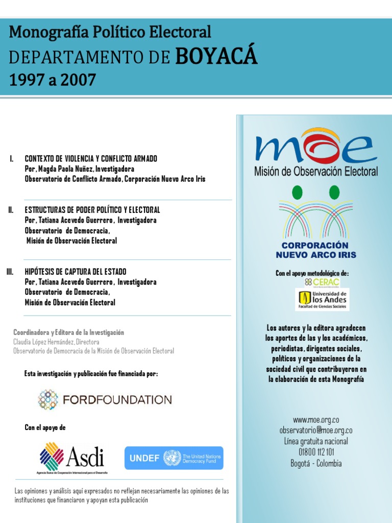 Boyaca PDF | PDF | Farc | Conflicto (proceso)