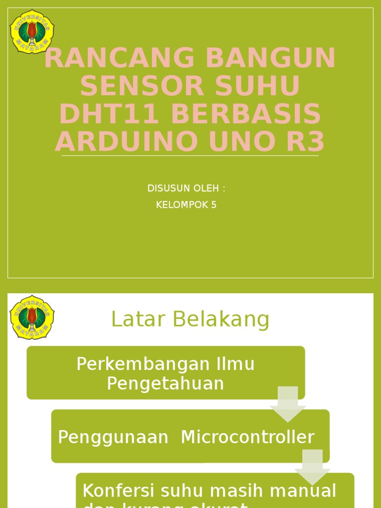 Sensor Suhu DHT11 dengan Arduino Uno | PDF