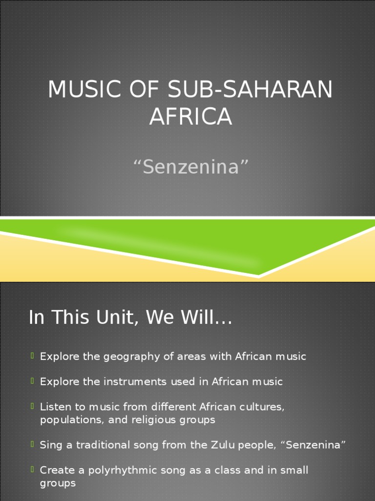Sub-Saharan African Music Overview | PDF | Sub Saharan Africa | Africa