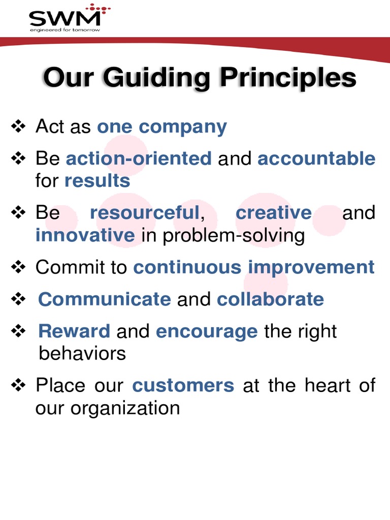 Guiding Principles | PDF