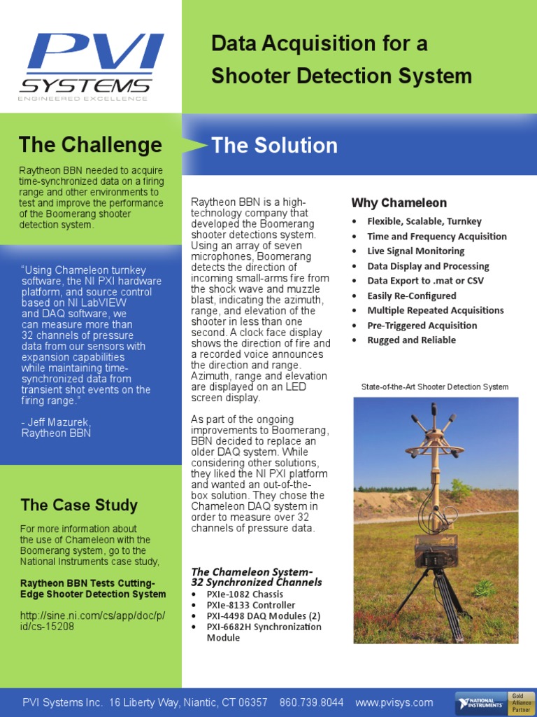 The Solution: Data Acquisition For A Shooter Detection System | PDF ...