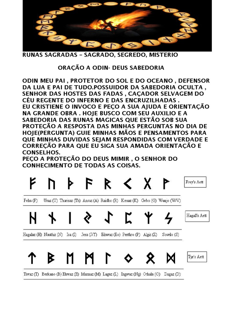 Estudo Sobre As Runas Sagradas | PDF