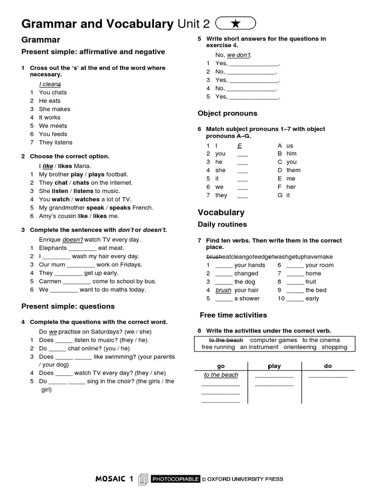 Mosaic TRD1 GV U2 1 PDF | PDF