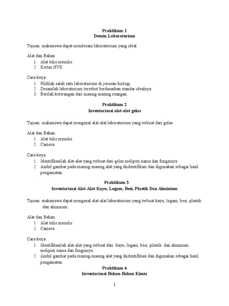 Penuntun Teklab | PDF