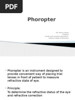 Phoropter Handouts | PDF | Visual System | Equipment