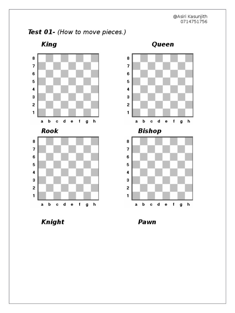 How To Move Pieces | PDF