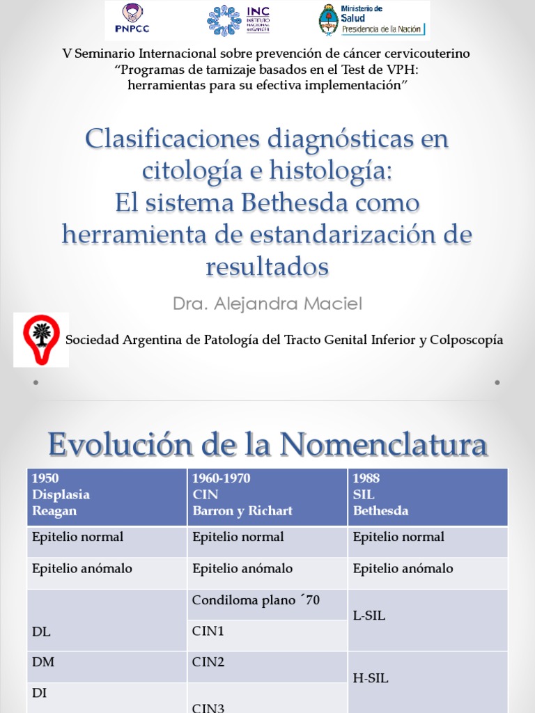 sistema bethesda.pdf | Cáncer | Cáncer de cuello uterino