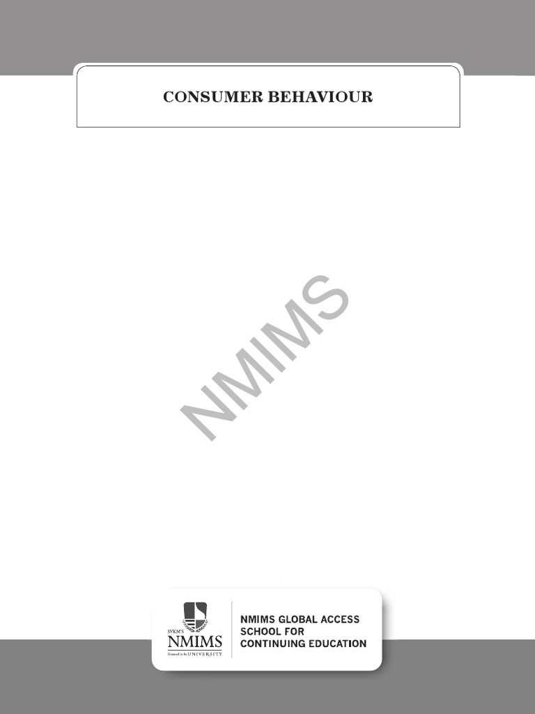 Consumer Behaviour Book | PDF | Consumer Behaviour | Marketing Research