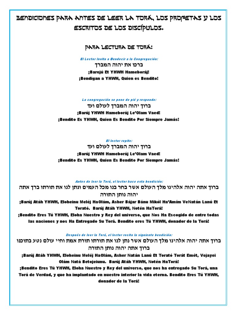 Bendiciones para la la lectura de la torah.pdf