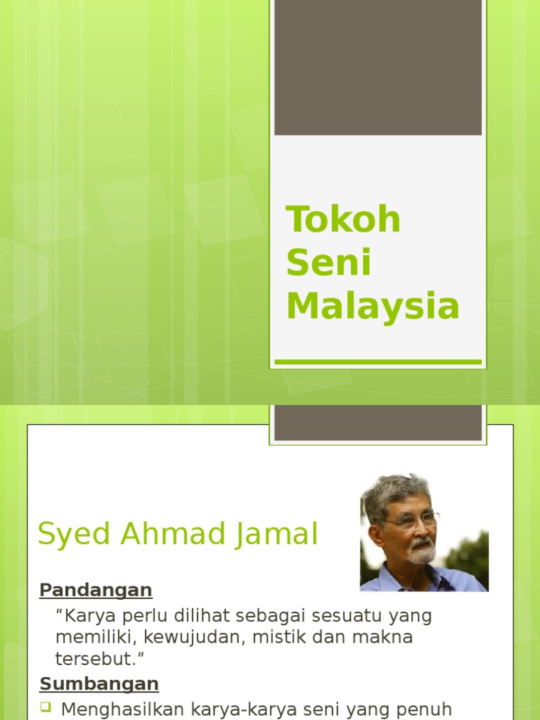 Tokoh Seni Malaysia | PDF