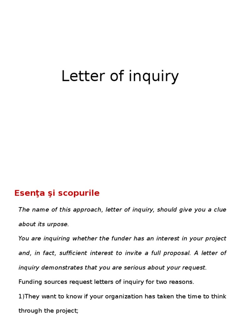 Letter of Inquiry Guidelines for Grants | PDF | Carnegie Corporation Of ...