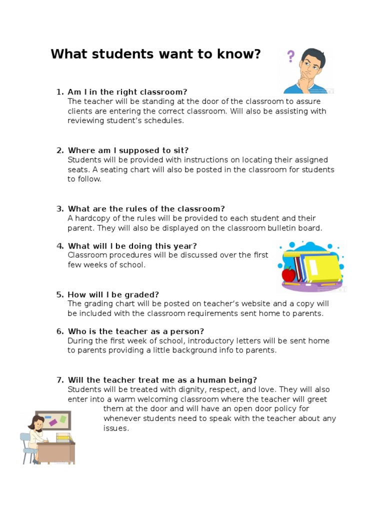 What Students Want To Know | PDF