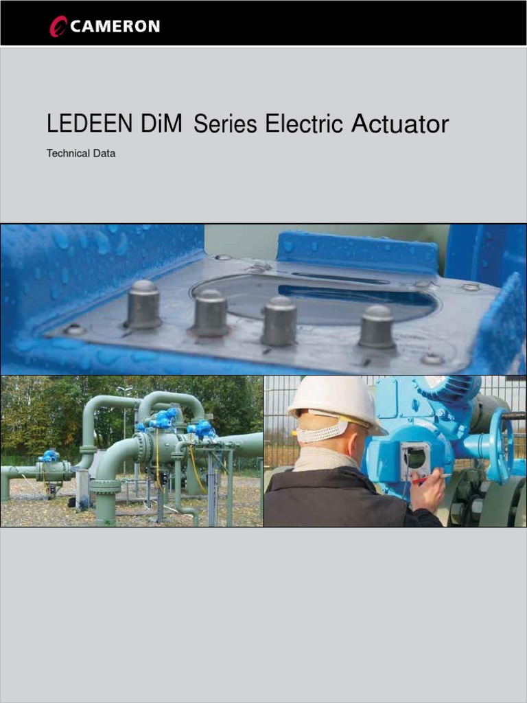 Ledeen Dim Series Electric Actuator Technical Data Booklet | Actuator ...