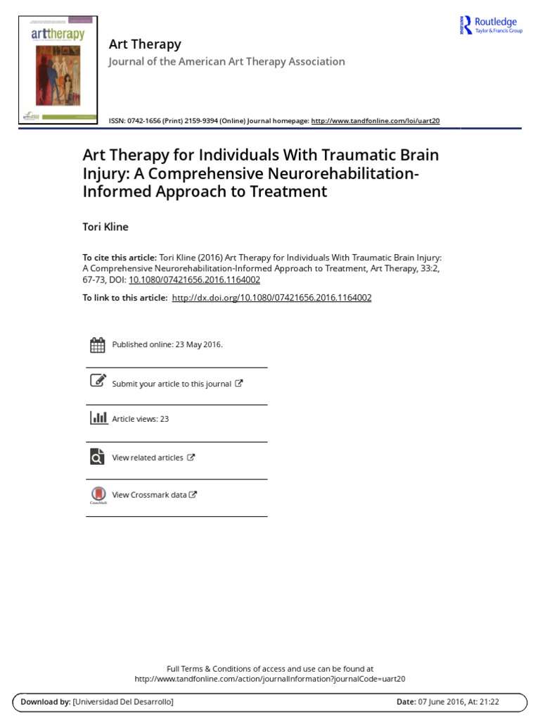 Art Therapy For Individuals With Traumatic Brain Injury A Comprehensive ...