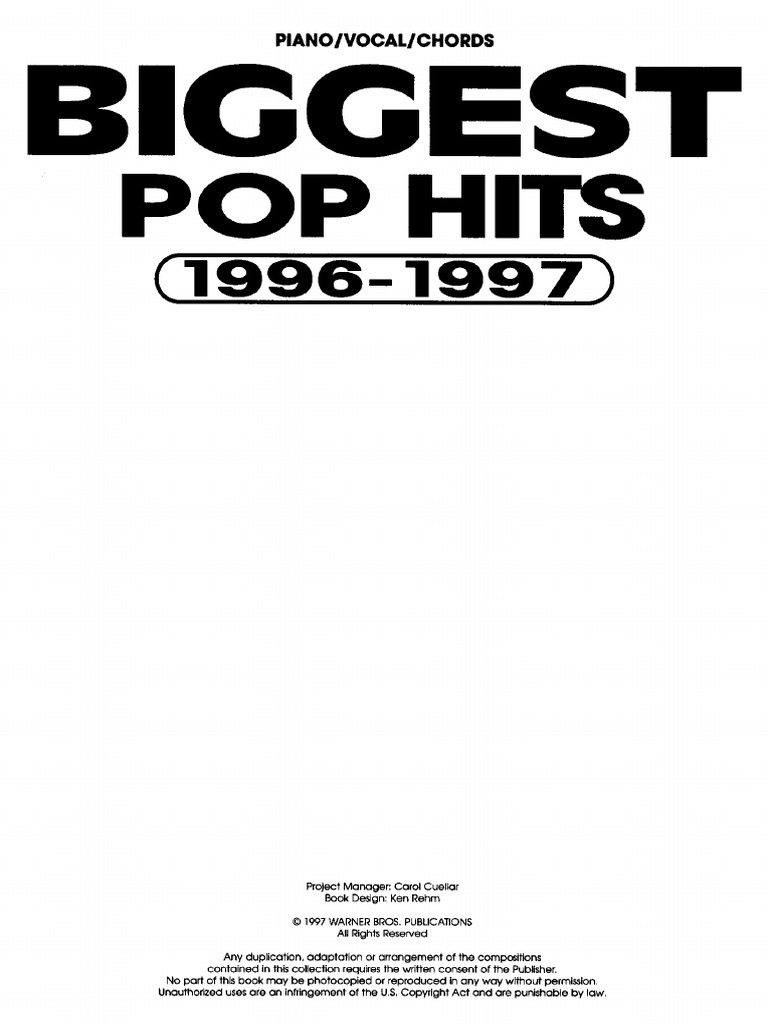 Biggest Pop Hits From 1996-97 PDF | PDF