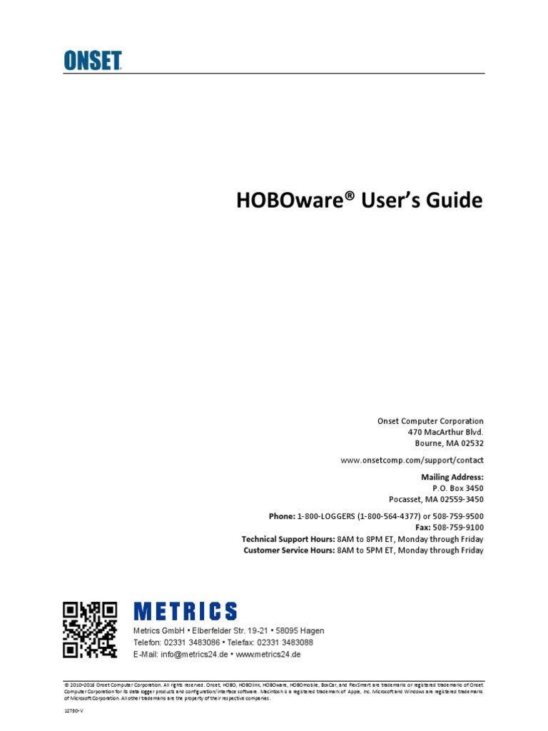 HOBOware 3.7.9 User's Guide | PDF | Icon (Computing) | Microsoft Windows