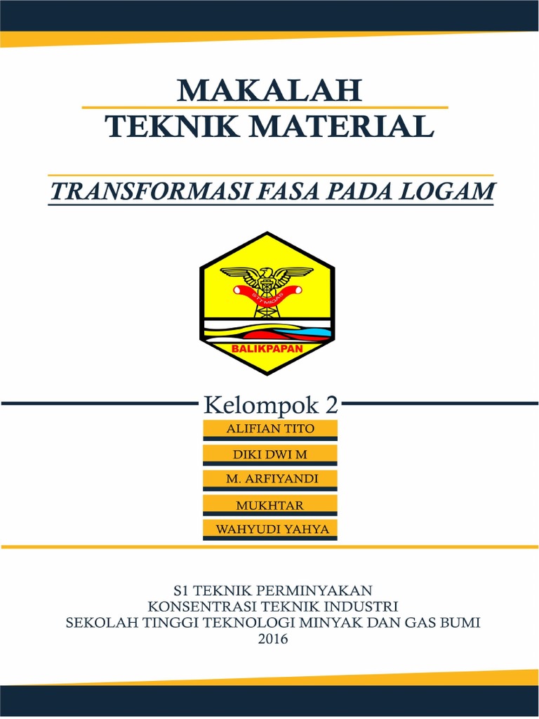 Makalah Teknik Material - Transformasi Fasa Pada Logam | PDF | Sains ...