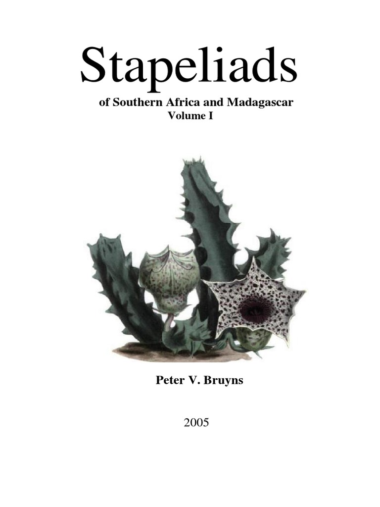 Stapeliads of Southern Africa and Madagascar Vol 1 | PDF | Species ...