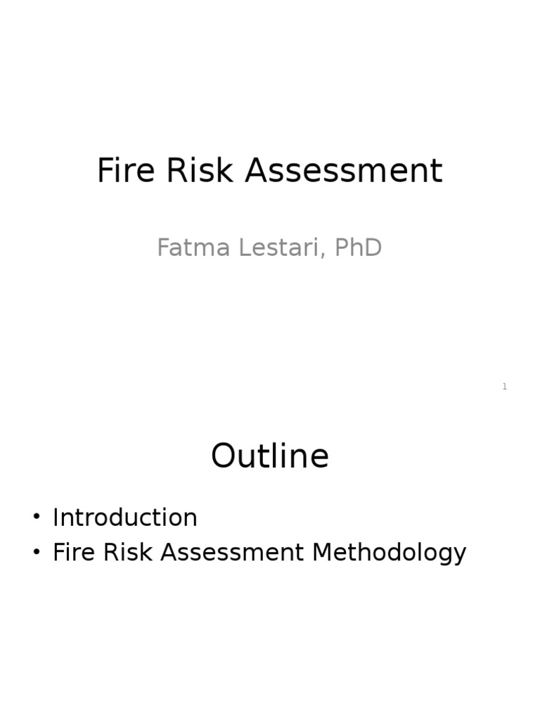 6 - Fire Risk Assessment | PDF | Combustion | Explosion