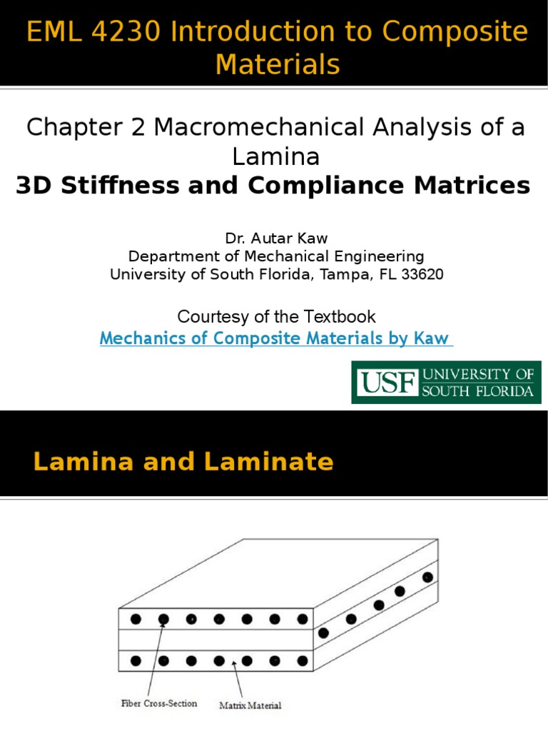 Chapter2 - 3 - 3D Stiffness and Compliance Matrices | PDF | Solid Mechanics | Materials Science