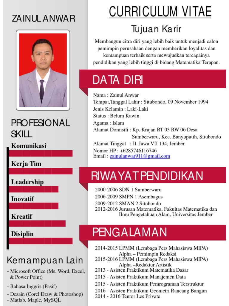 CV Fix | PDF | Karier & Perkembangan