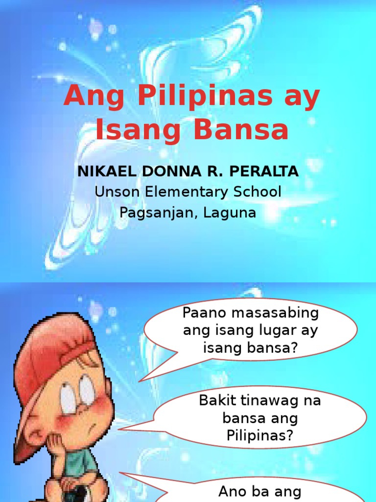 Ang Pilipinas Ay Bansa | PDF
