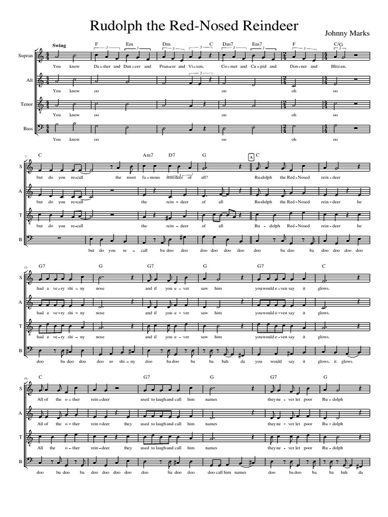 Rudolph The Red-Nosed Reindeer PDF | PDF | Christmas