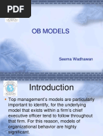 Different Models of Organisational Behaviour | PDF | Employment ...