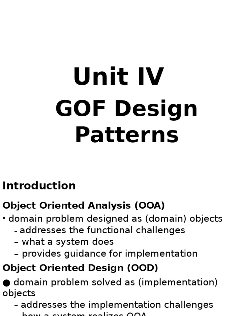 For OOAD Patterns | Download Free PDF | Class (Computer Programming) | Inheritance (Object ...