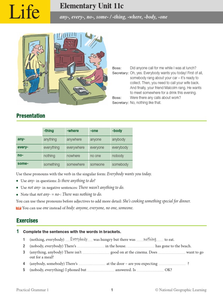 Elementary Unit 11c | PDF