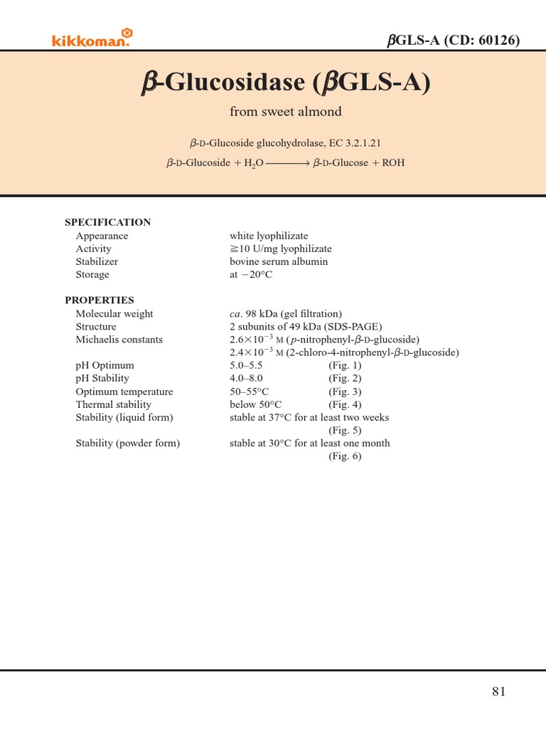 B Glucosidase Assay | PDF | Buffer Solution | Molar Concentration