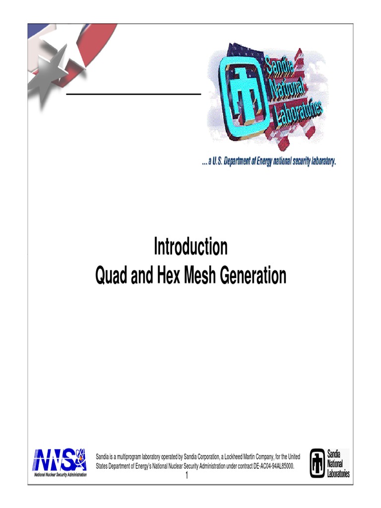Quad and Hex Mesh Generation | PDF | Graphical User Interfaces | Areas ...
