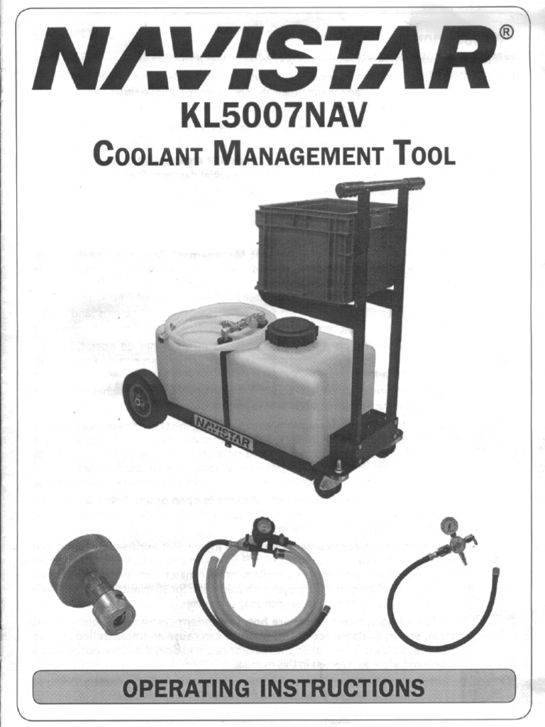 KL5007NAV: Coolant Management Tool | PDF