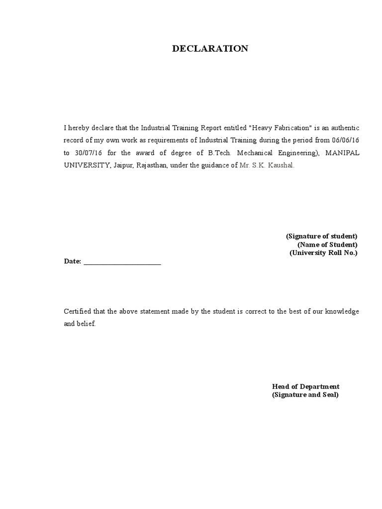 2) (B) Declaration | PDF