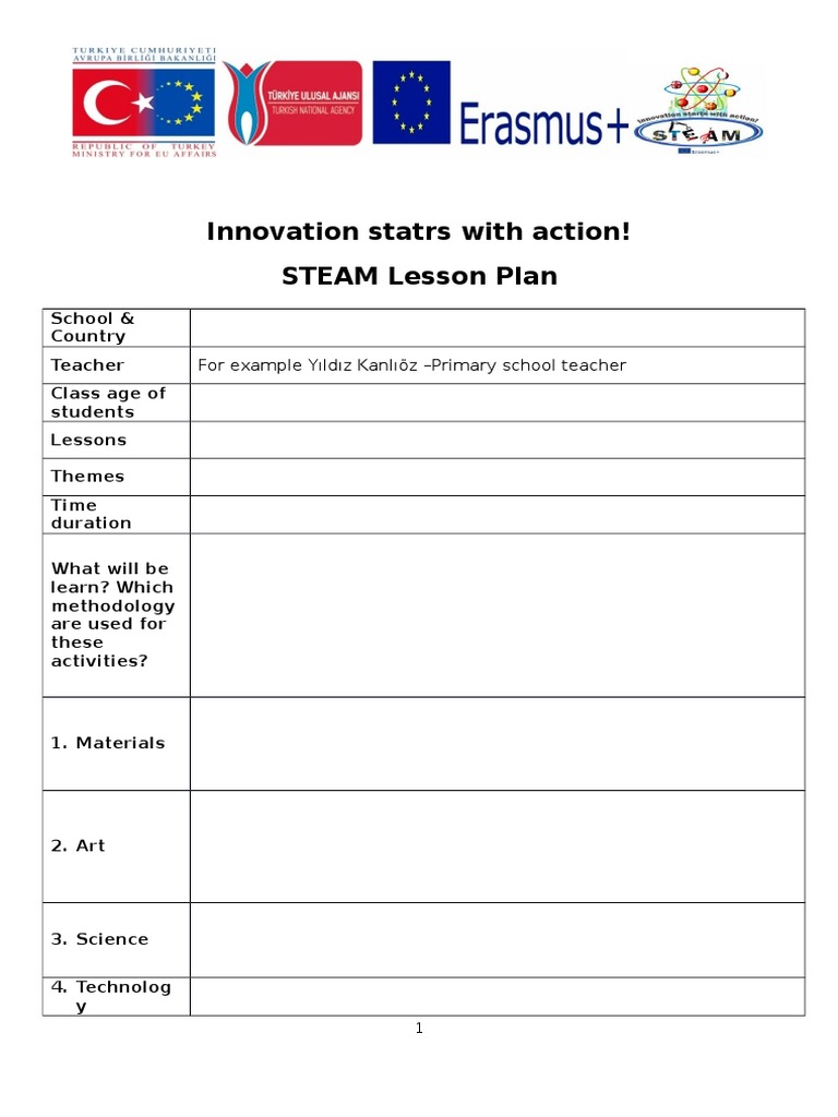 Steam Learning Story Plan | PDF | Art