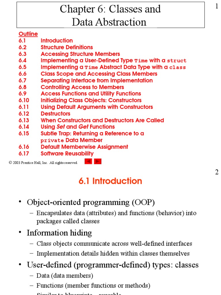 2003 Prentice Hall, Inc. All Rights Reserved | Download Free PDF | Class (Computer Programming ...