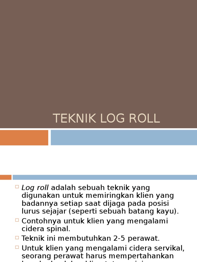 Teknik Log Roll untuk Penanganan Trauma | PDF