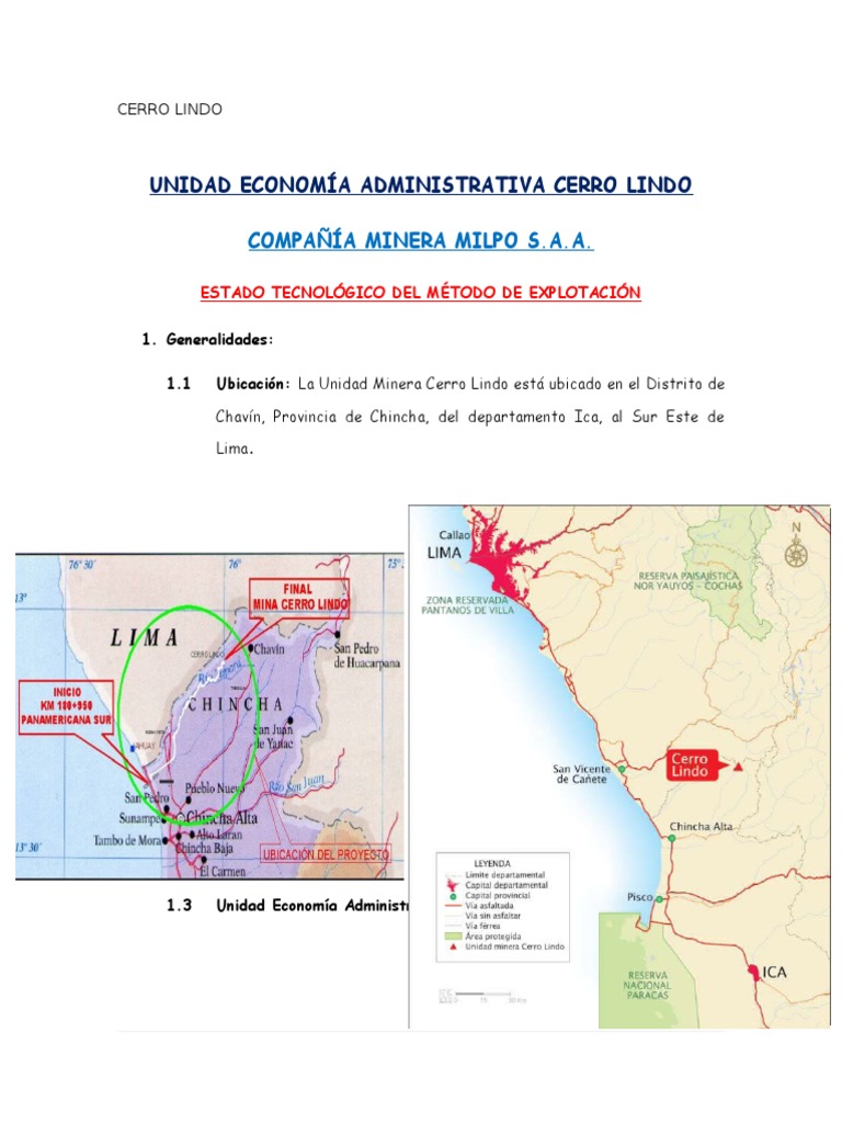 Cerro Lindo | PDF | Minería | Perú