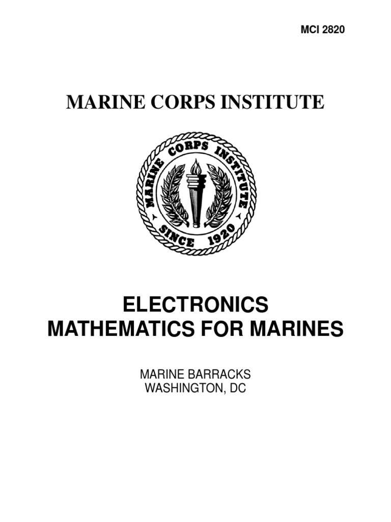 Electronics Mathematics for Marines | PDF | Fraction (Mathematics ...