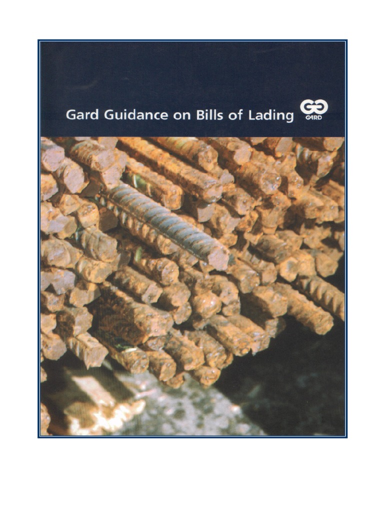 Gard Guidance For Bill of Ladding | PDF | Bill Of Lading | Consignee