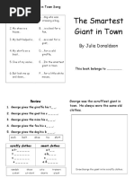 The Smartest Giant in Town Lesson Plan by @englishprimaryteacher | PDF