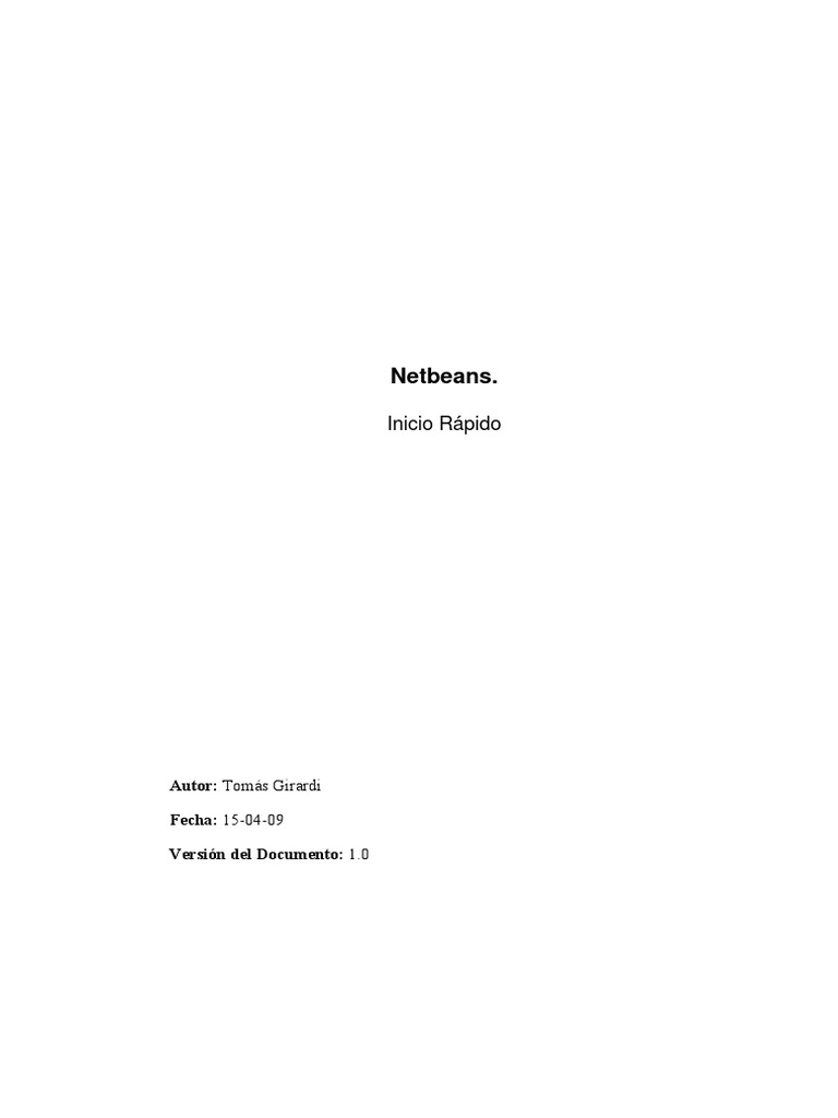Netbeans-Conceptos Básicos | PDF | Java (lenguaje de programación) | Frijoles Netos