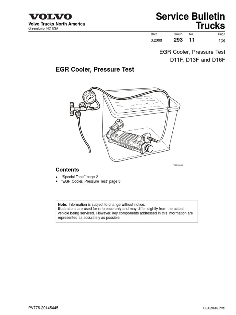 EGR Cooler Pressure Test | PDF