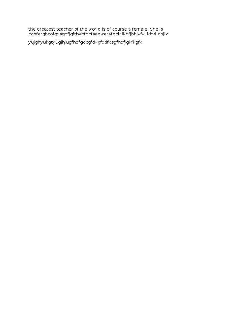 The Greatest Teacher of The World | PDF