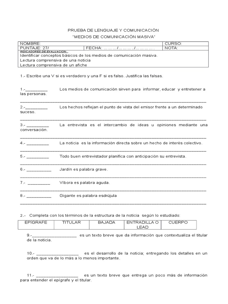 Prueba 5 Medios de Comunicacion Masiva