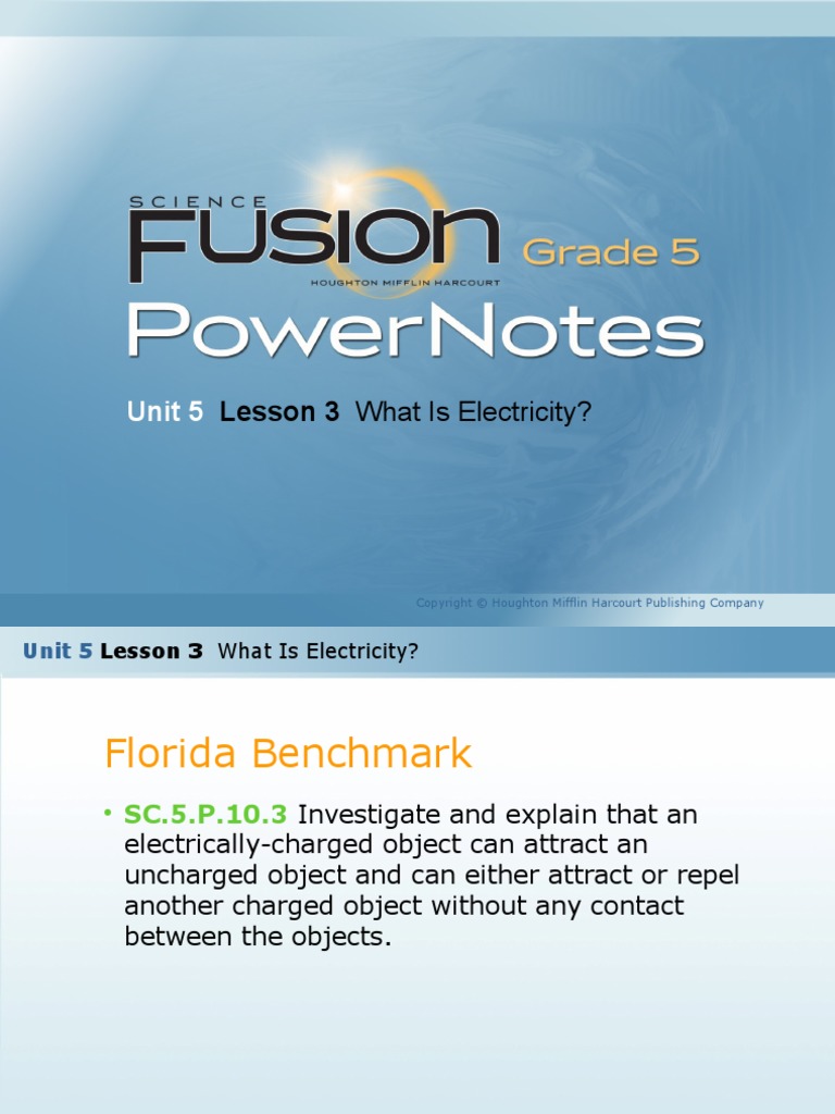 Unit 5 Lesson 3 Power Notes | PDF | Electric Charge | Atoms