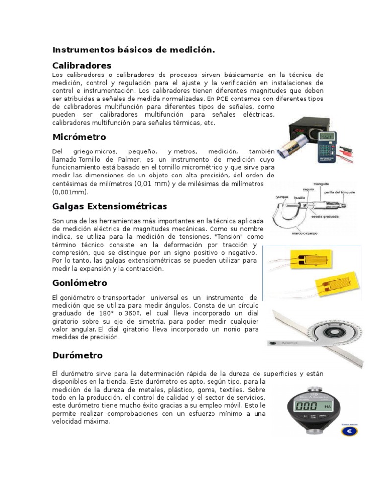 Instrumentos Basicos de Medicion | PDF | Medición | Science