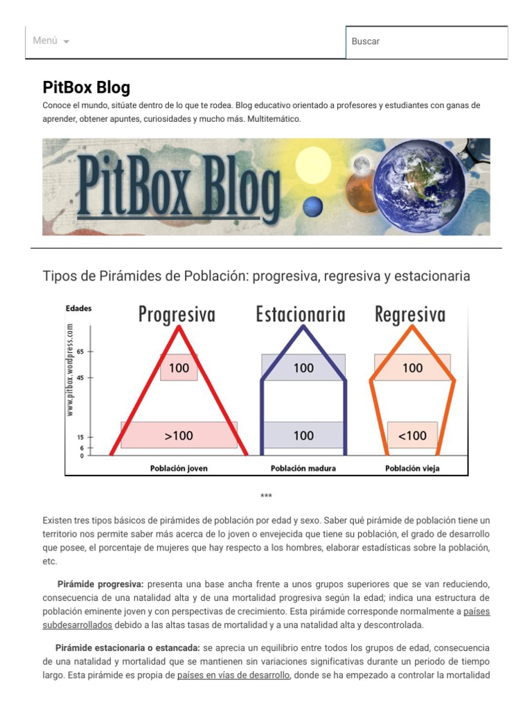 Tipos de Pirámides de Población Progresiva, Regresiva y Estacionaria ... Tipos de Pirámides de Población Progresiva, Regresiva y Estacionaria ...