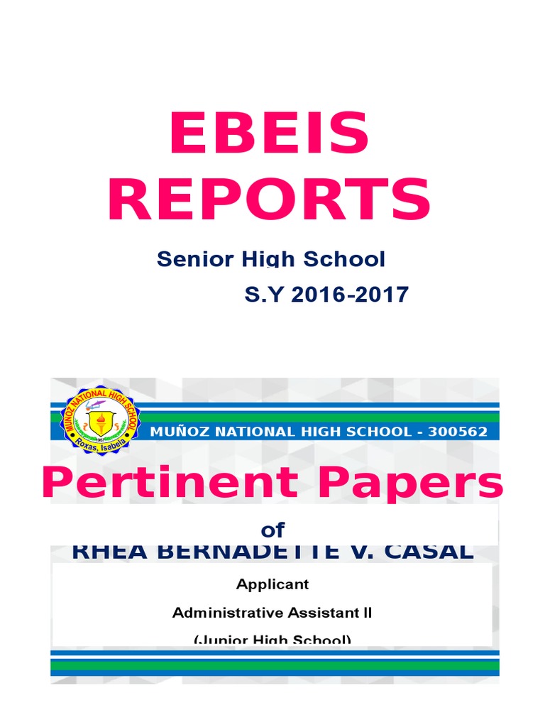 Folder Label Ebeis Reports | PDF