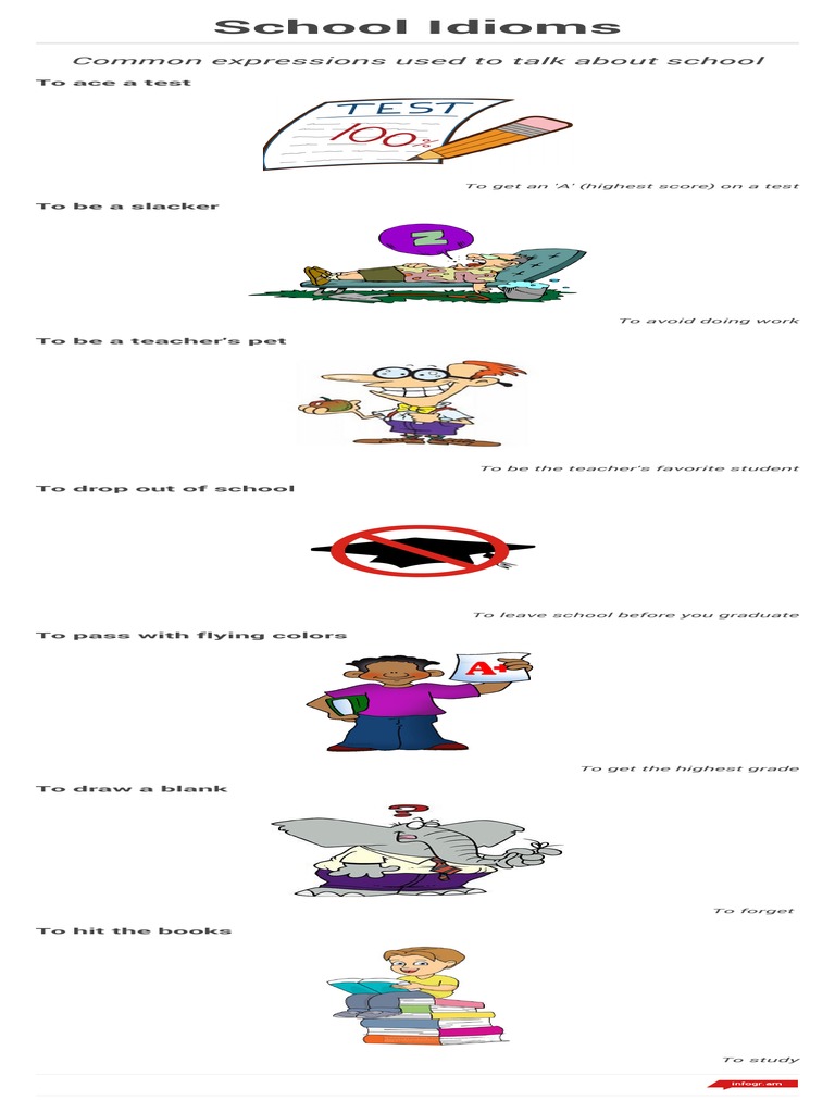 Common School Idioms Explained | PDF | Career & Growth